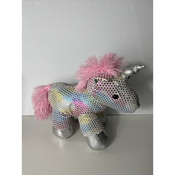 Dan Dee | Toys | Dan Dee Unicorn Plush White Silver Pink Sparkle 2 ...